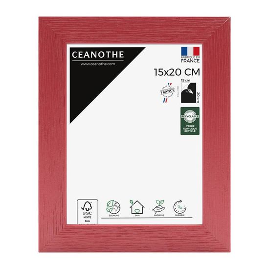Cadre Photo 15x20 cm CEANOTHE - Rouge TUTTI FRUTTI - Cdiscount Maison