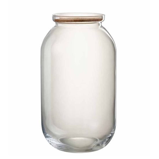 Pot Déco en Verre "Roxy" 41cm Transparent - Cdiscount Maison