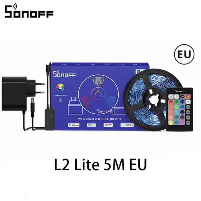 SONOFF-Inj/inj Lite Smart WiFi LED Light Strip,Dimmable,Étanche ...
