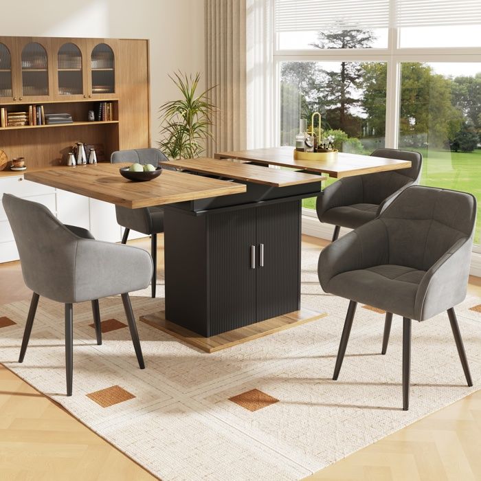 Set Table de Salle à Manger avec 4 chaises,Chaise de Salon avec ...