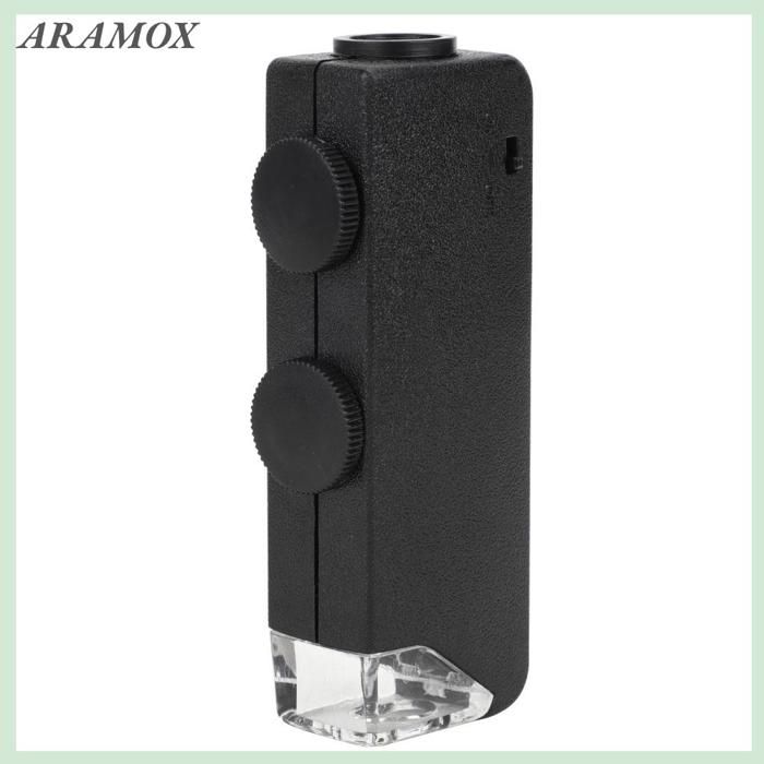 Mini Loupe LED de Poche Réglable 60-100X, Loupe Portable avec Lumière ...