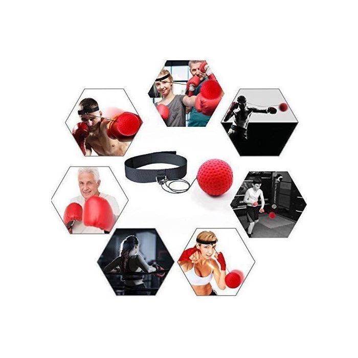 Boxe Reflex Speedball Rubber Band Lutte Entraînement Pratique MMA ...