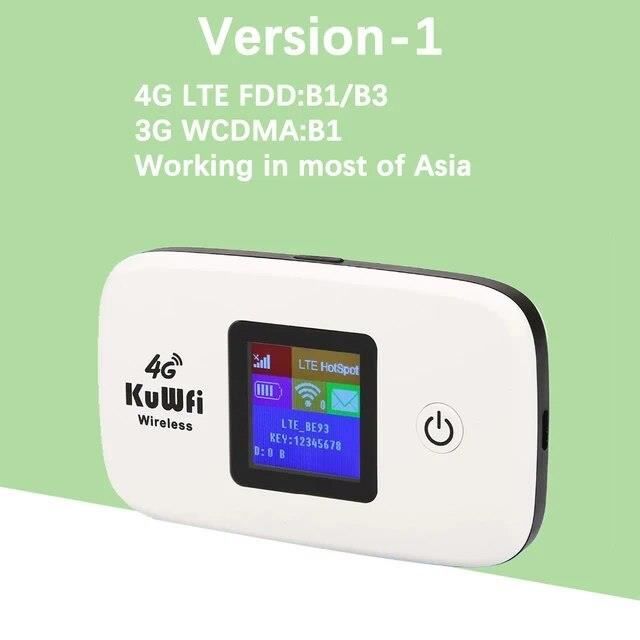 Version 1 - 100Mbps 3G-4G Wifi Router SIM card Mobile Wifi Hotspot ...