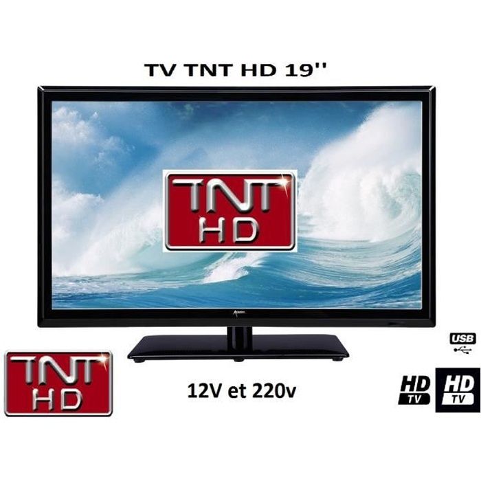 Télévision TV LED 19' HD LED 12V /220V camping car - Cdiscount TV Son Photo