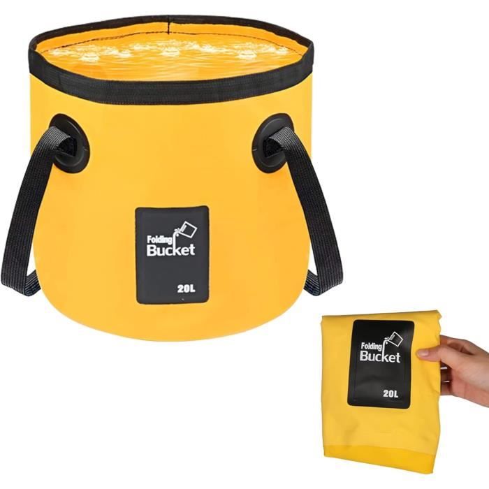 Seau Pliable D'Extérieur 20 L, Seau Pliant, Pour Le Camping, La Pêche ...