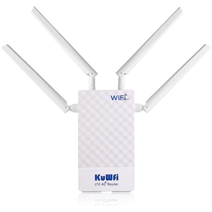 Box 4g, Routeur de Carte SIM extérieur 4G LTE étanche 300 Mbps avec ...