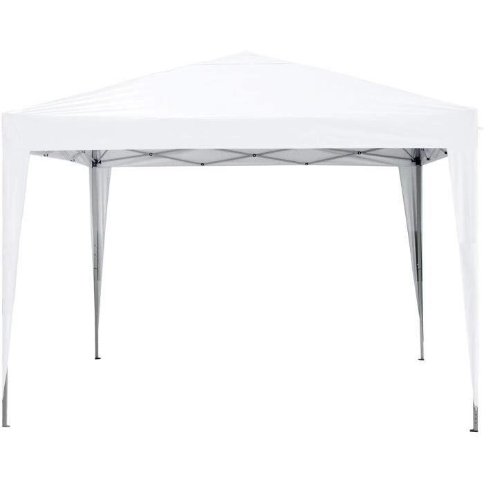 GREADEN Tonnelle de Jardin Blanche 3x3m ECO BRISO Tube 30mm en ALU ...