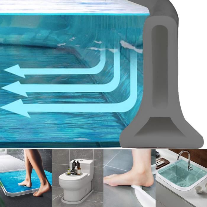 Barrière de douche pliable - Joint Porte Douche - Gris - 100cm ...