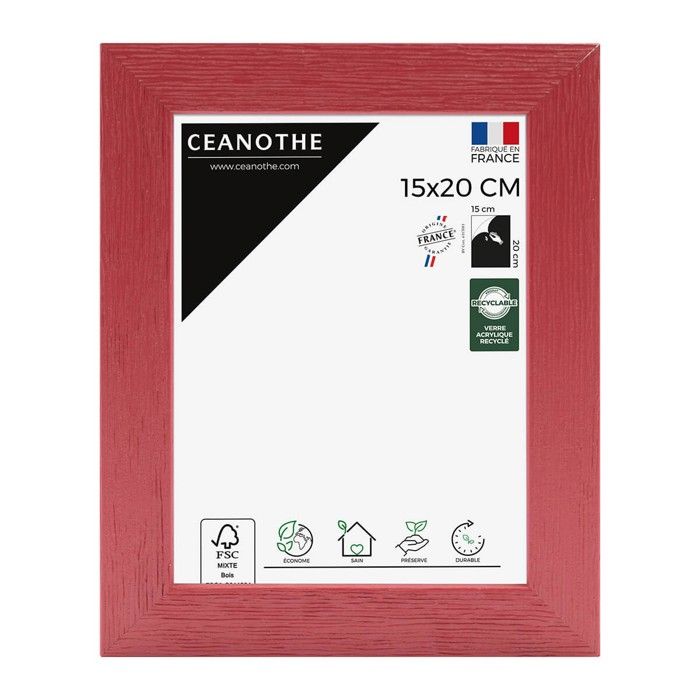 Cadre Photo 15x20 cm CEANOTHE - Rouge TUTTI FRUTTI - Cdiscount Maison