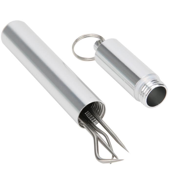 Cikonielf Porte-cure-dents 304 alliage d'aluminium métal outil de ...