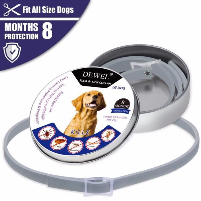 Dewel Cat Dog Collar Anti Flea Ticks Mosquitoes Outdoor Adjustable Pet ...