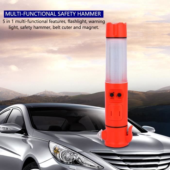 Marteau de sécurité et lampe torche 5 en 1 DRFEIFY - LON Safety Escape ...