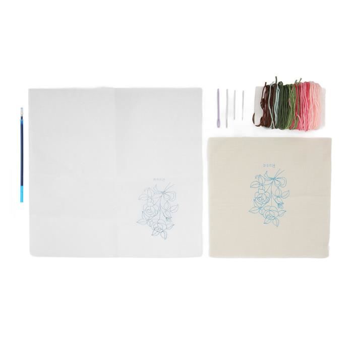 Duokon kit de démarrage de broderie Kit de broderie rose Kit de ...