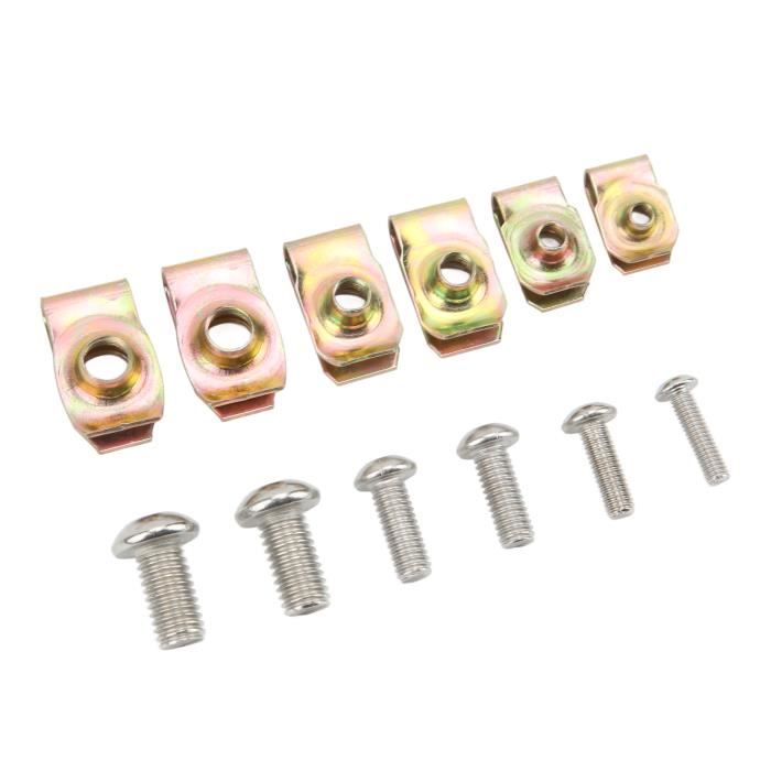 Kit de clips d'écrou de type U 130 pièces U Type écrou Clip vis ...