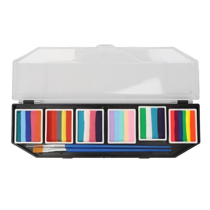 Palette de peinture corporelle 60g Body Paint Palette 6 Types Lavable Face Painting Palette Kit ...