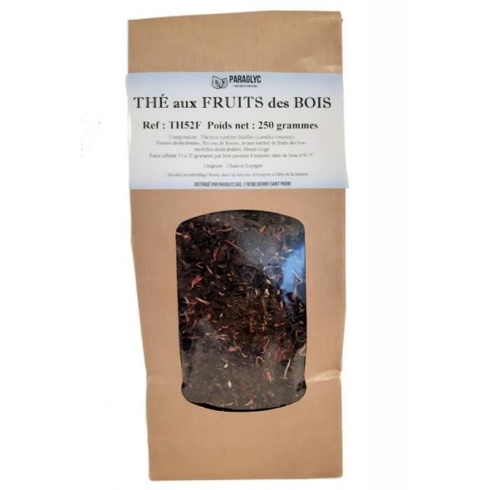 Thé aromatisé aux fruits des bois en sachet kraft de 1 Kilogramme ...