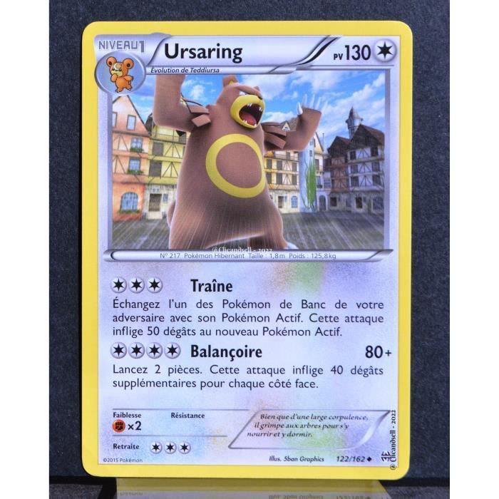 Carte Pokémon 122-162 Ursaring XY08 - Impulsion Turbo NEUF FR ...