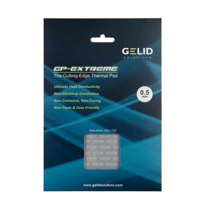 Ventilation,GELID GP-EXTREME12W Pad thermique CPU-GPU carte mère de ...