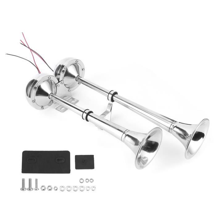 Corne À Air À Double Trompette Électrique Son Fort Étanche 125Db 12V ...