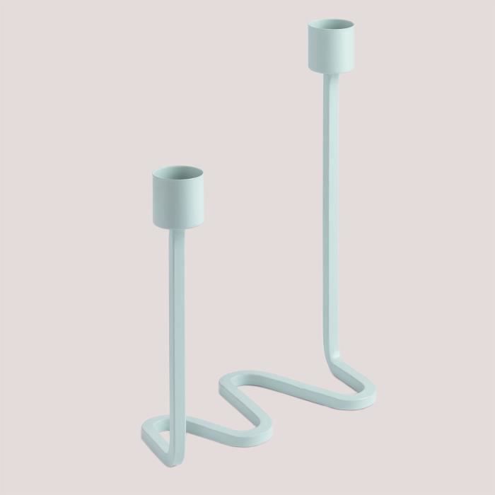 SKLUM Bougeoir en Métal Dorber Misty Jade - Cdiscount Maison