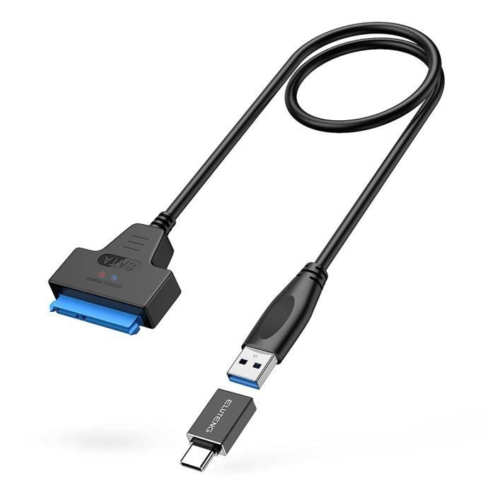 Cable Usb 3 Vers Sata 3.0 Cable Disque Dur Externe Super Speed 5Gbps ...