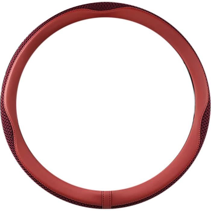 Couvre Volant Housse Volant Voiture Universelle 38Cm,Souple Durable Accessoire De Voiture,Rouge ...