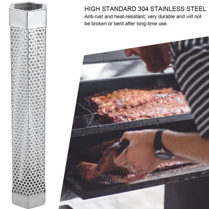 LEF Tube de Fumoir de Barbecue en Acier Inoxydable Accessoire Barbecue ...