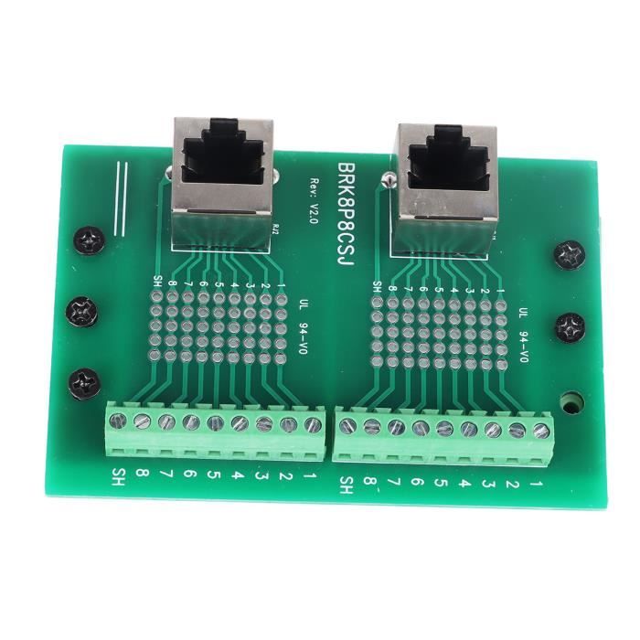 ZJCHAO Boîtier de jonction Ethernet RJ45 M2 à montage sur rail DIN ...