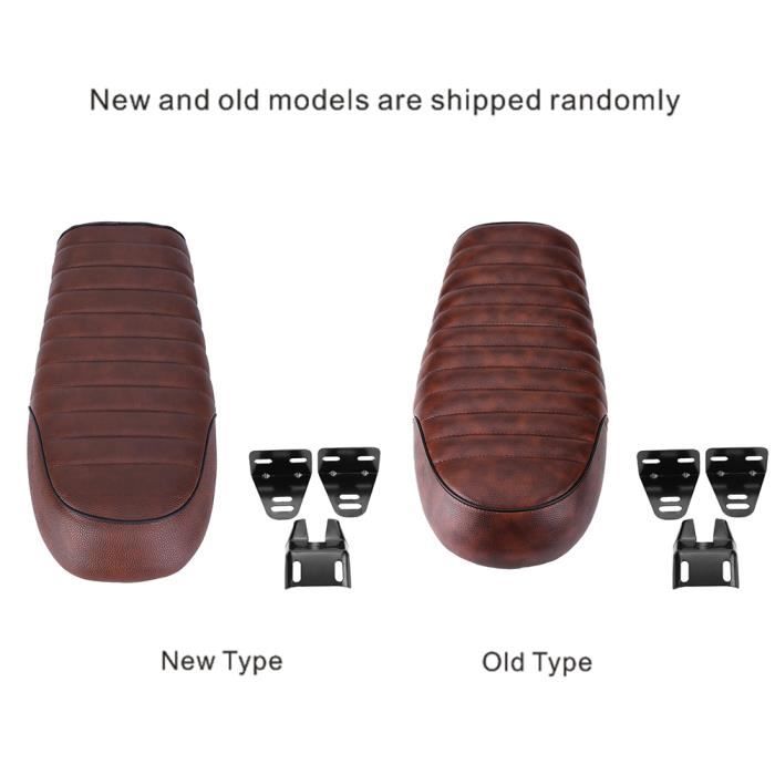 LAM Motorcycle Seat Siège de Moto en Cuir PU Racer Selle Vintage Siège ...