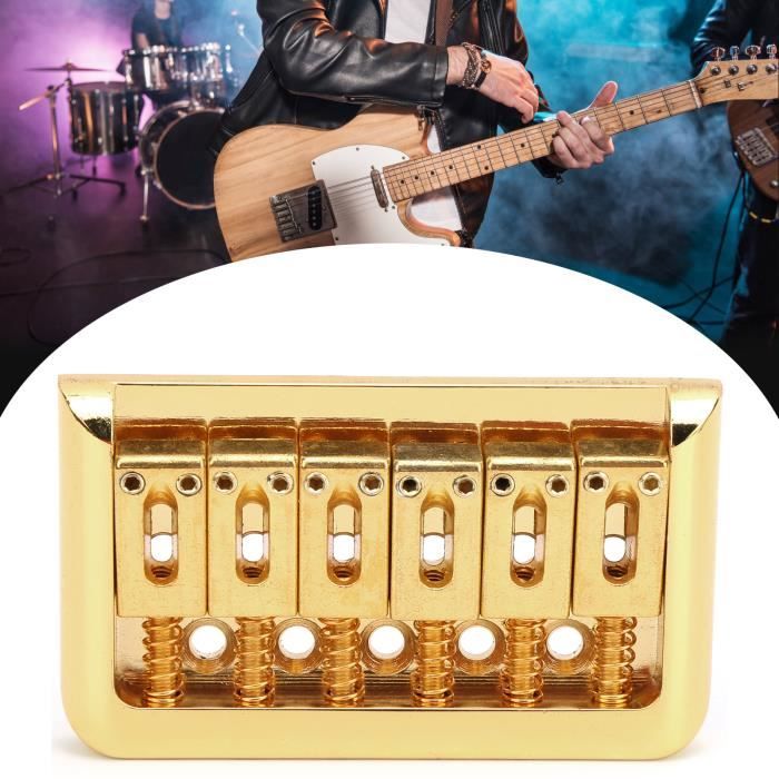 Akozon Chevalet de guitare électrique 6 cordes Queue de rouleau de ...