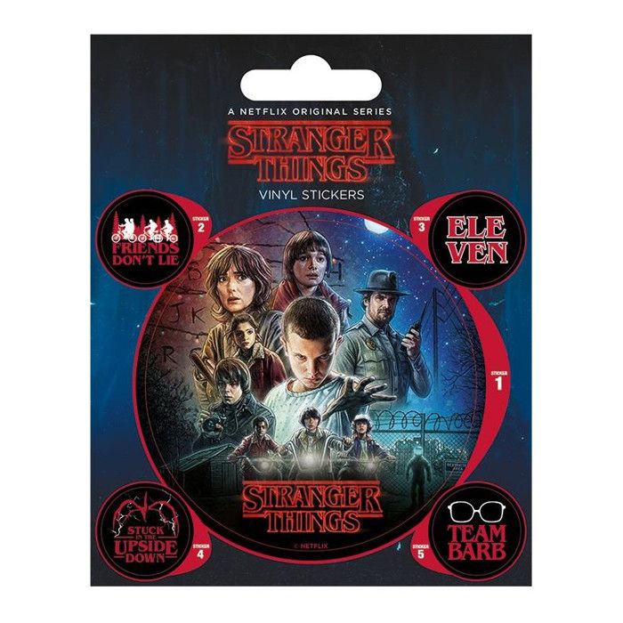 Set d'autocollants - HOLE IN THE WALL - Stranger Things - Blanc ...