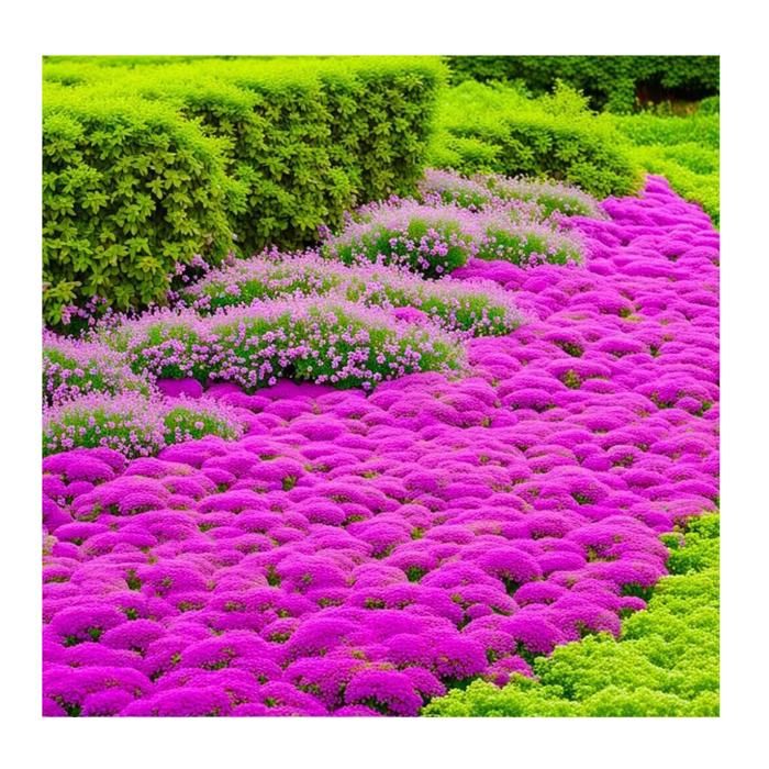 1000pcs sachet thym serpolet rouge, graines de thym de graies de fleurs ...