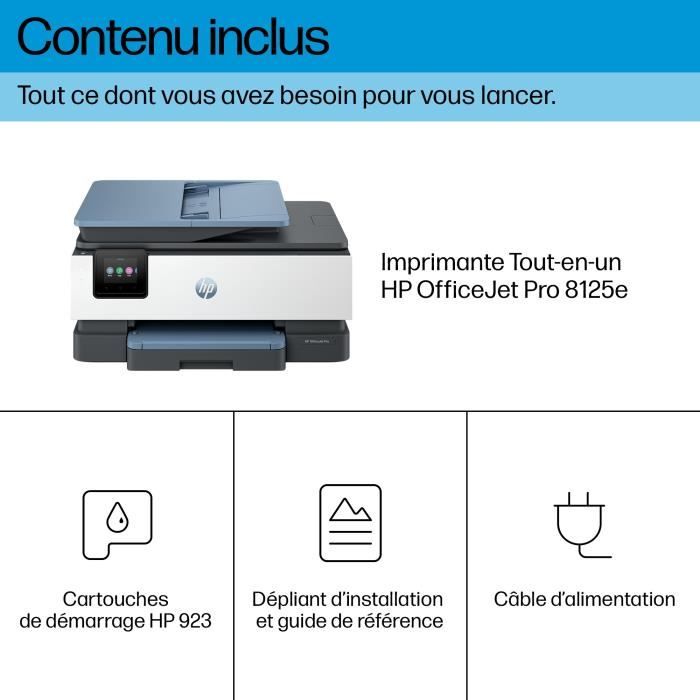 HP OfficeJet Pro 8125e - Imprimante tout-en-un – Jet d’encre couleur ...