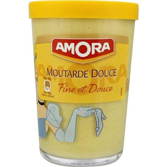 Moutarde douce 190g Amora - Cdiscount Au quotidien