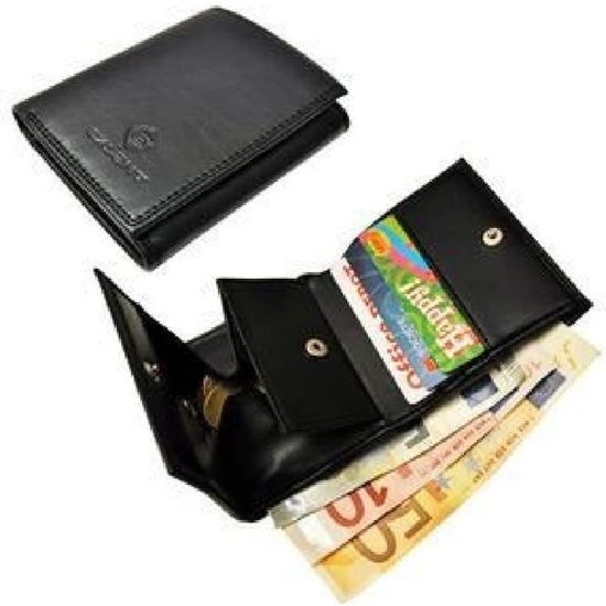 PORTE MONNAIE PORTEFEUILLE HOMME/FEMME CUIR 0987643 - Cdiscount ...