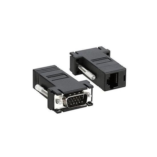 Lot 2 Adaptateurs VGA male RJ45 Ethernet femelle rallonge prolongateur ...