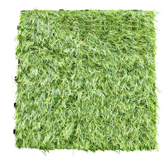Dalles clipsables en gazon synthétique - GARDENMOOD - Lot de 10 - 30x30x2,4cm - Vert - Cdiscount ...