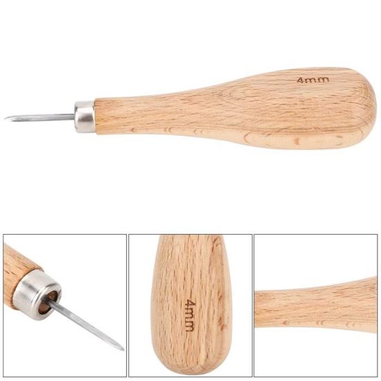 Sonew Poinçon en cuir Poinçon losange cône en acier outil de ... Sonew Poinçon en cuir Poinçon losange cône en acier outil de ...