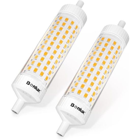 Bonlux 20W R7s 118mm Dimmable Ampoule LED linéaire Blanc Chaud 2700K ...