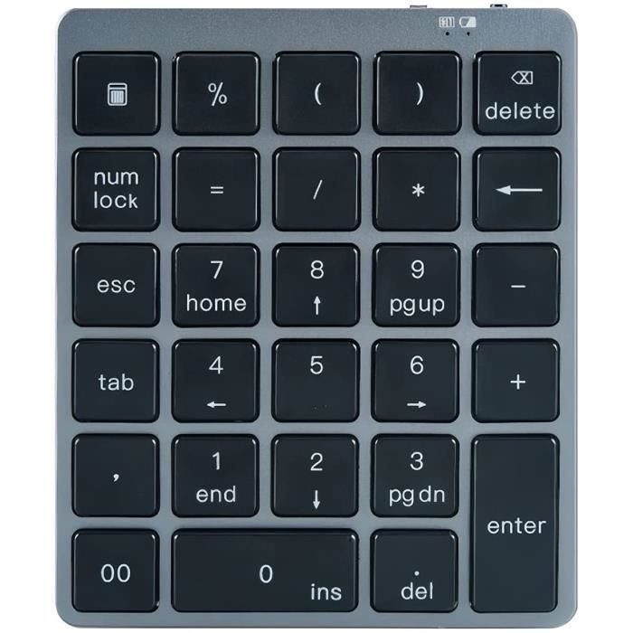 Pavé numérique Bluetooth 28 touches pavé numérique NumPadN960 sans fil ...