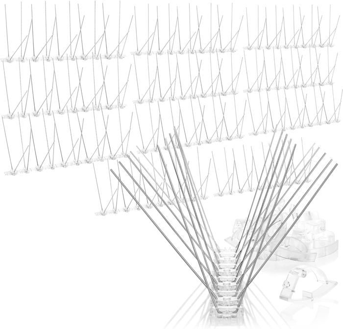 Pointes de défense Contre Les Pigeons Premium de 3 mètres 4 rangées ...