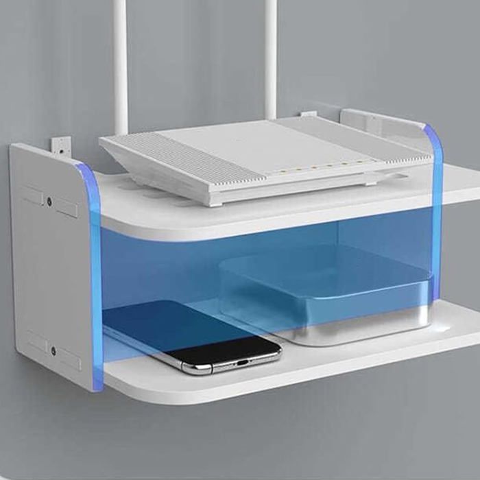 Gaeirt Étagère de Routeur Murale Spacieuse et sans Poinçon Routeur WiFi ...