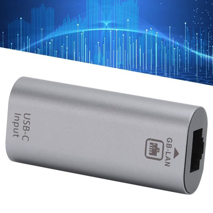 Adaptateur type C vers port réseau RJ45 Gigabit Adaptateur Type C ...