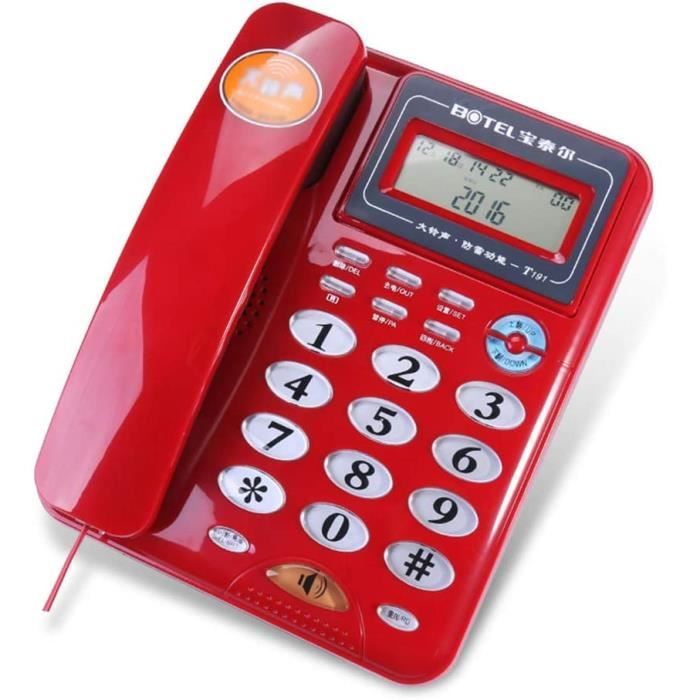 Téléphone Fixe Professionnel Grande Sonnerie Grande Capacité Protection ...