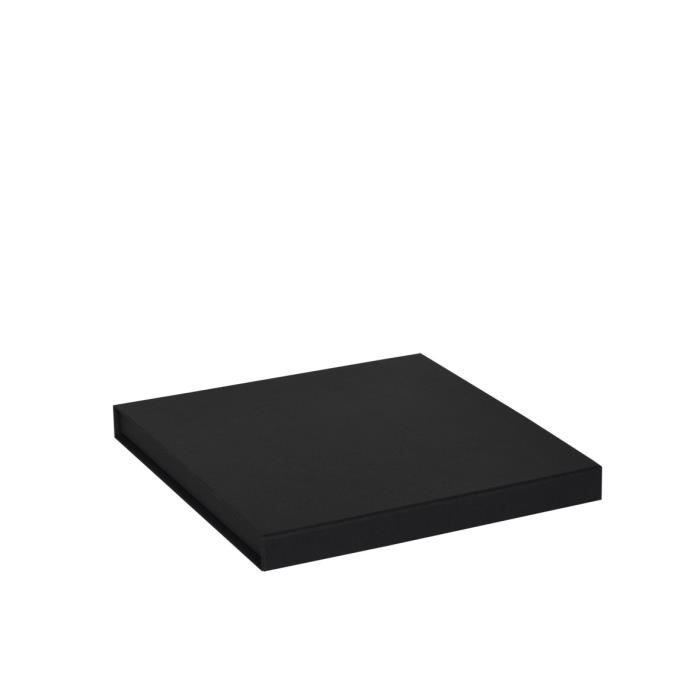 Boite cadeau en carton noir luxe 20 x 20 x 2 cm - Cdiscount Beaux-Arts ...