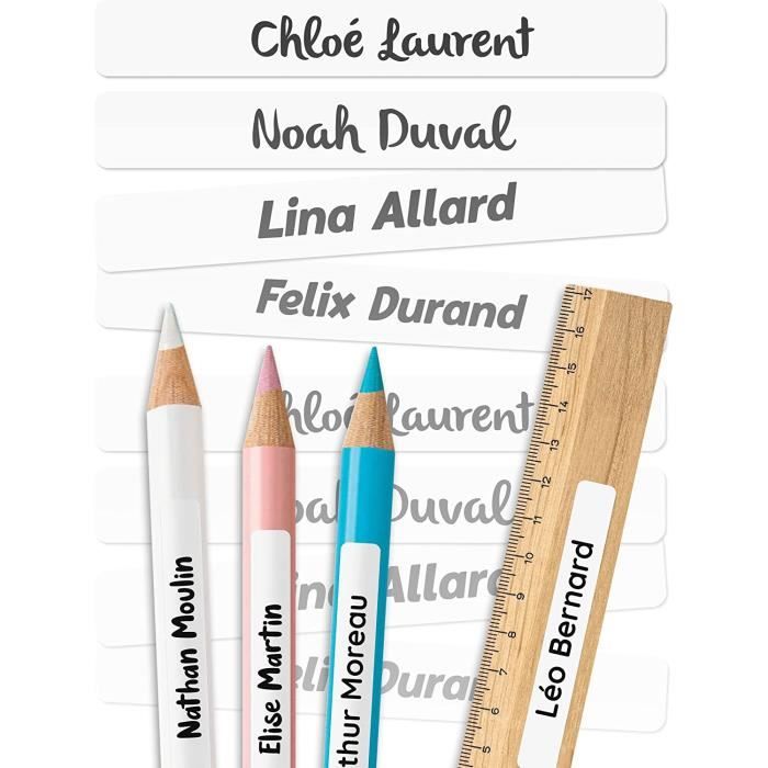 Étiquettes autocollantes personnalisées pour l'école et la maternelle ...