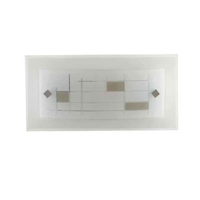 Fan Europe MUSAApplique Murale Flush Blanc 30x15cm - Cdiscount Maison