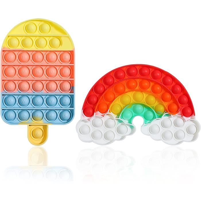 Popit Fidget Toy Popit Jeux Bubble Pop pour Les Jouets pour l'Autisme ...