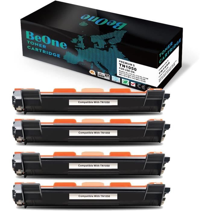 4X Tn1050 Tn-1050 Cartouches De Toner Compatible Pour Brother Dcp-1510 ...