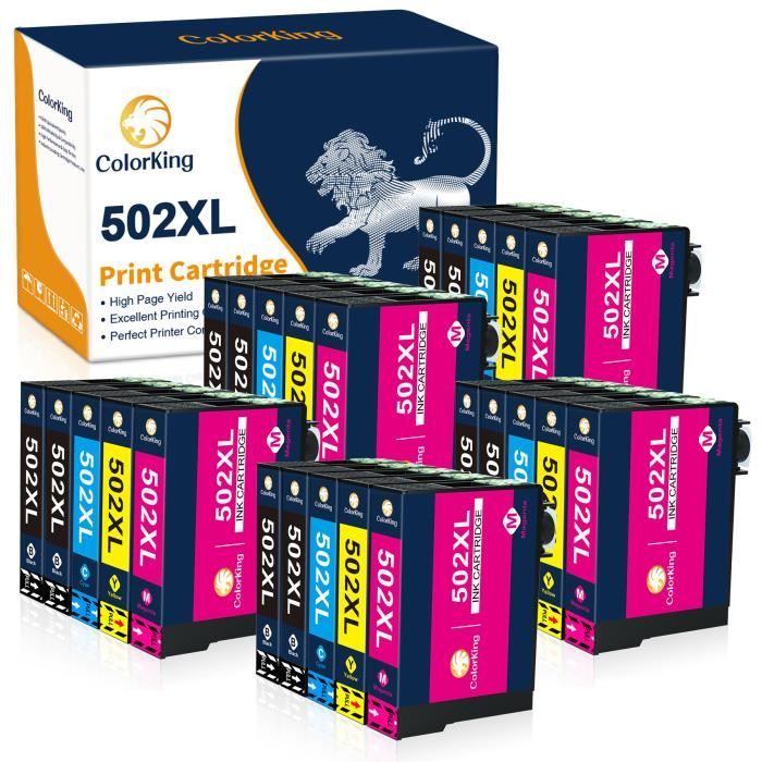 COLORKING cartouches Epson 502 502XL compatibles avec imprimantes Epson ...